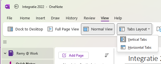 Vertical Tabs In OneNote AutomateValue